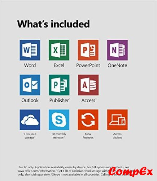 Office 365 Microsoft Word MICROSOFT OFFICE 365 PERSONAL 1YEAR IWorld